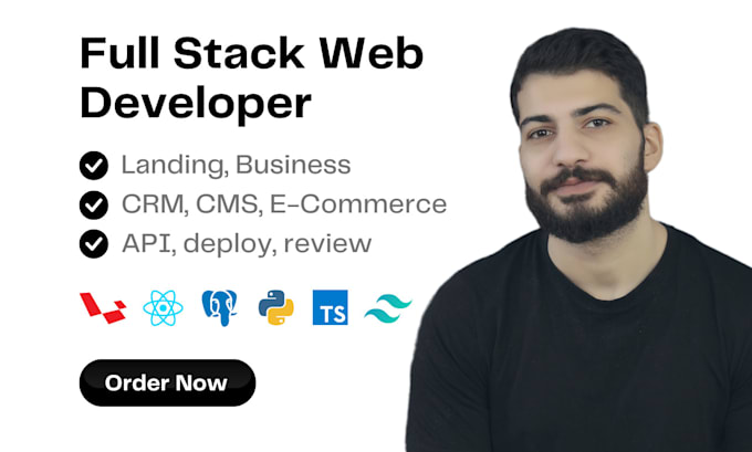 Be Your Full Stack Web Developer Using Laravel Flask React By