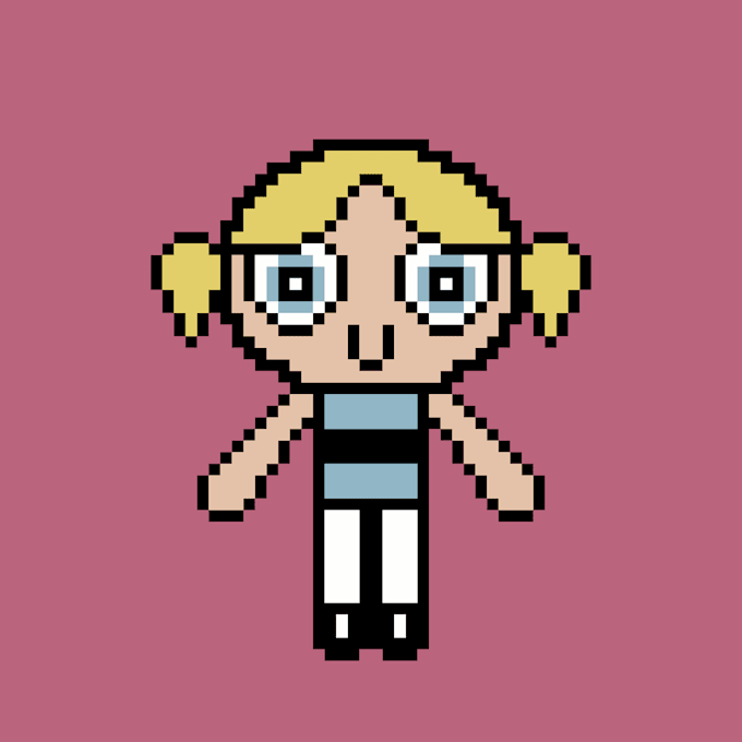 Draw in pixel art your favorite cartoon character by Tenebrini | Fiverr