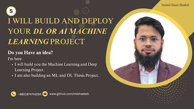 Build and deploy your dl or ai machine learning model by Md_shadesh | Fiverr