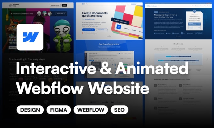 Design and build an interactive and animated webflow website by ... Design and build an interactive and animated webflow website by ...