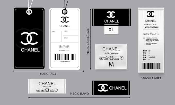 Design premium hang tag, clothing label, neck label, clothing tag ...