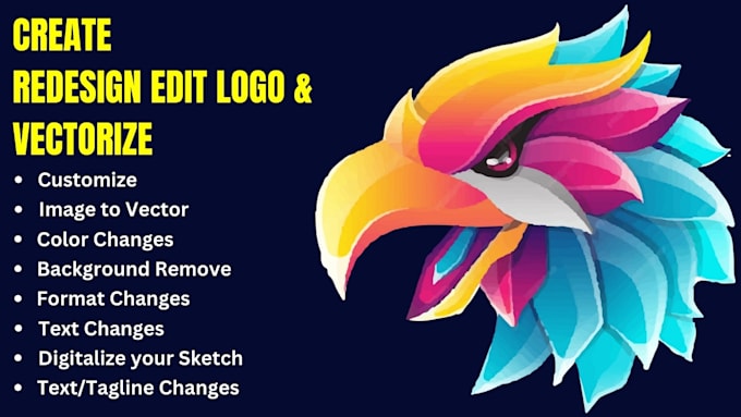 Design smart recreate edit or recolor your logo by Zillehuma749 | Fiverr