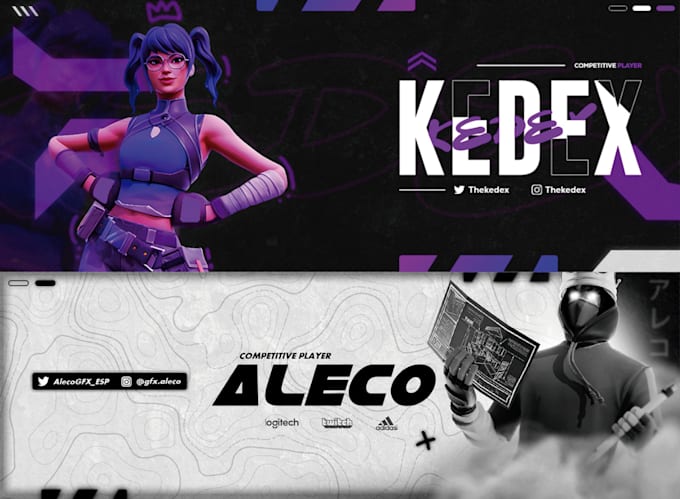 Create fortnite header for twitter or twitch by Aleco_gfx | Fiverr