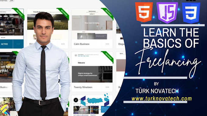 Design custom websites template using html css js by Turk_novatech | Fiverr