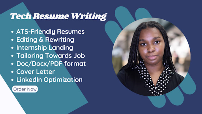 Craft a standout tech internship resume for you by Kblue3 | Fiverr