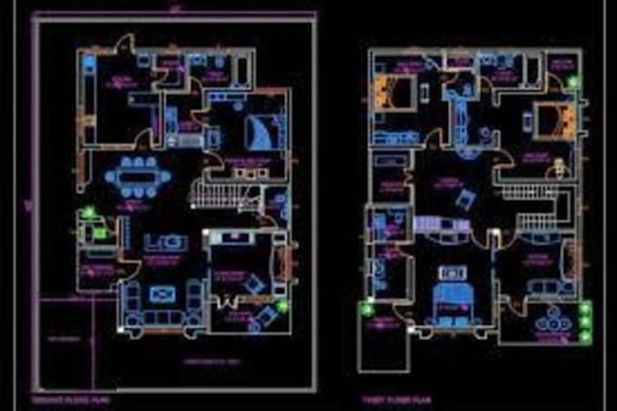 Do sweet home plan in autocad by Sumitpatel782 | Fiverr