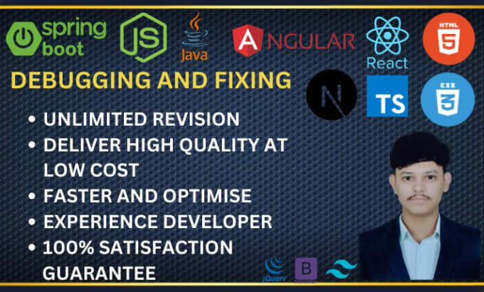 Fix Bug Or Develop Website In Java Spring Boot Angular And Typescript By Shaileshdabhi1 Fiverr