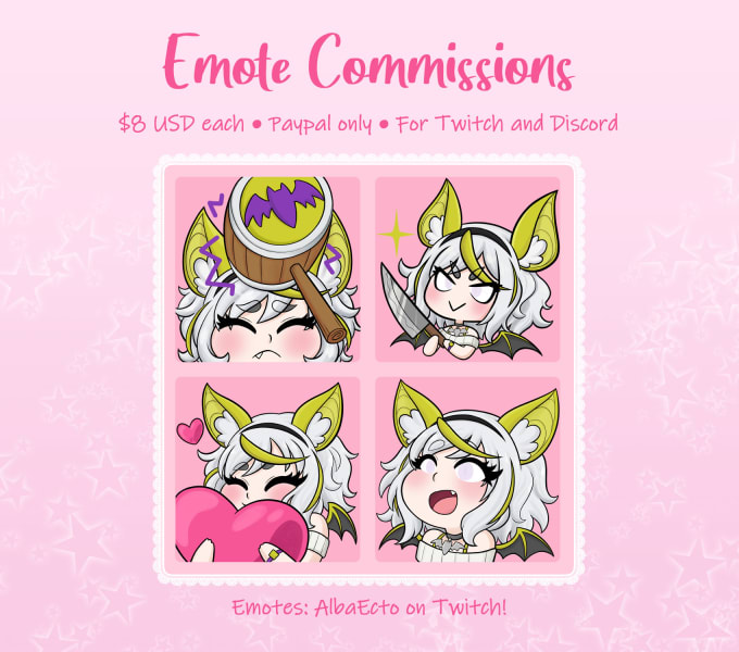 Draw Twitch And Discord Emotes By Artbylexa Fiverr