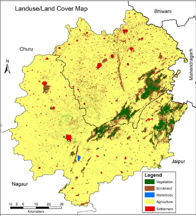 Create gis and remote sensing maps from satellite images by ...