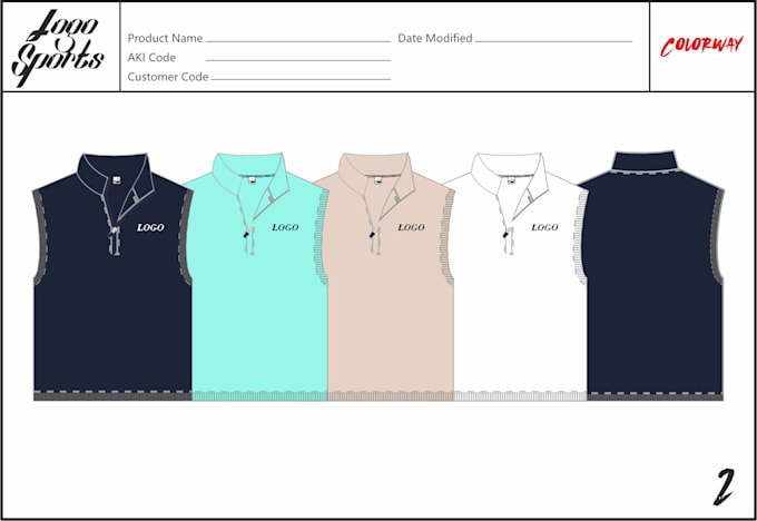 Create tech pack and flat sketches for sportswear by Husnaindesignsp ...