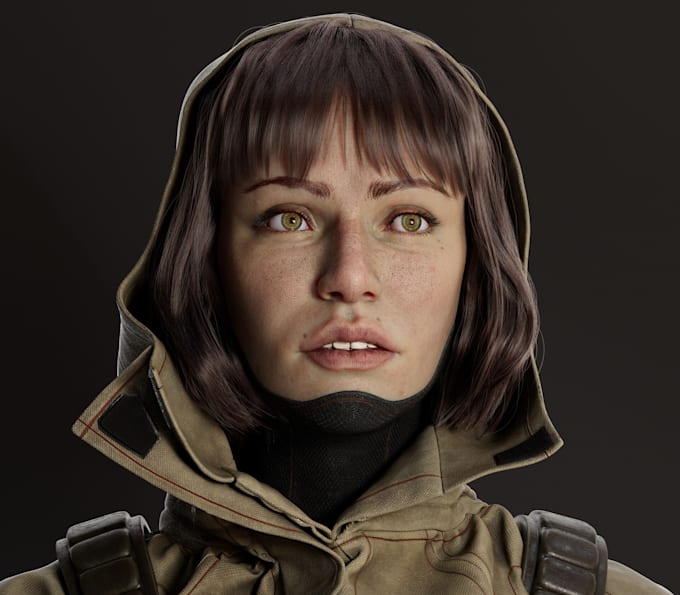 Do realistic 3d realistic character 3d character modeling, 3d character in ue5 by ...