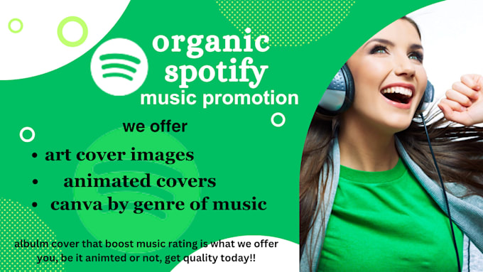Build an illustrative spotify canva, animated spotify cover by ...