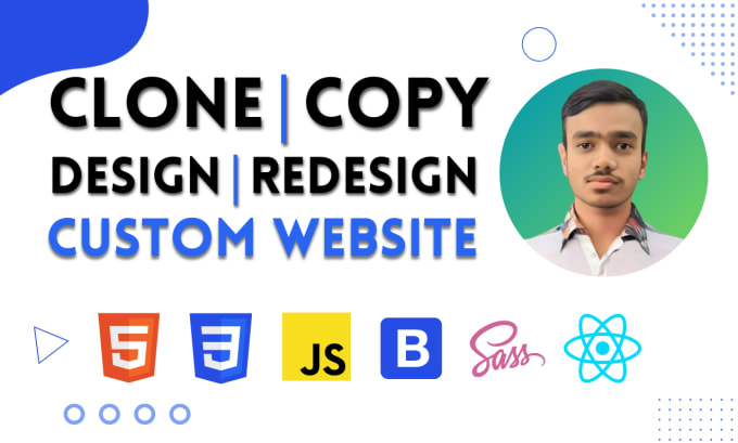 Clone Copy Design Or Redesign Any Custom Website Using Html Css Bootstrap Js By Nhmnazmul22 Fiverr