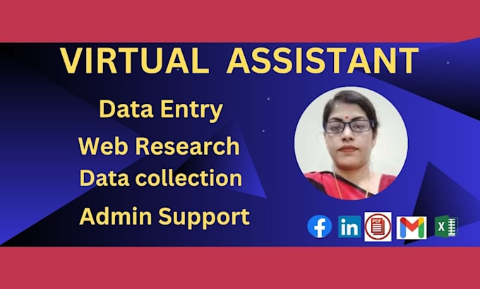 Be your best virtual assistant and admin support by Sangitamohajan | Fiverr