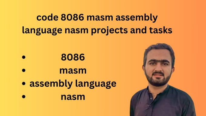 Code 8086 masm assembly language nasm projects and tasks by Waseemtech1 ... Code 8086 masm assembly language nasm projects and tasks by Waseemtech1 ...