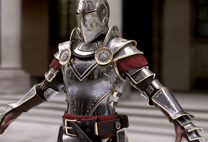 Do 3d armor, 3d game character design, 3d helmet, 3d mask, object and ...