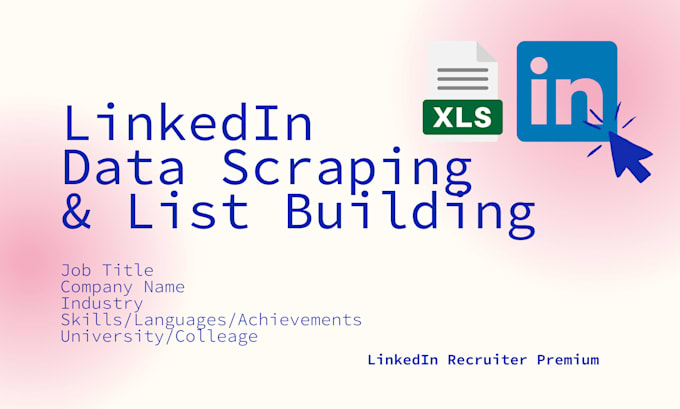 Create linkedin data lead generation lists for you by Titoaya11 | Fiverr