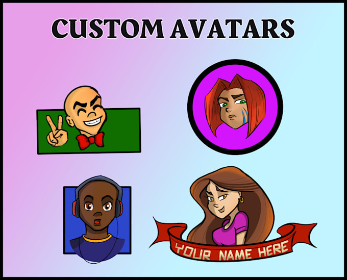 Create custom 2d avatars, stickers, and emotes by Chriphenix | Fiverr