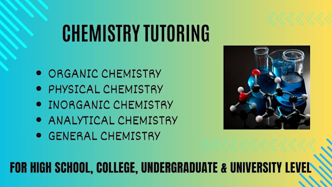 Be tutor of organic chemistry and general chemistry by Profmahsann | Fiverr
