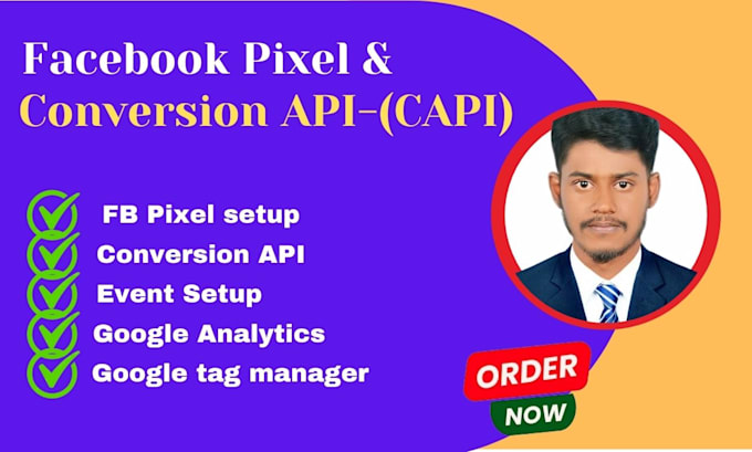 Setup facebook pixel and conversion api properly with gtm by Moinulislam883 | Fiverr