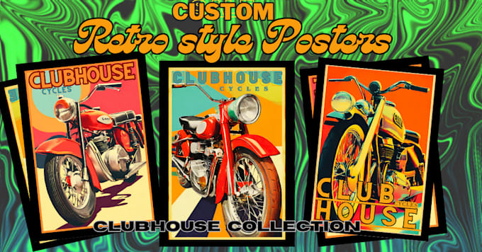 Create custom vintage retro style illustrated posters by Kylebradley202 ...