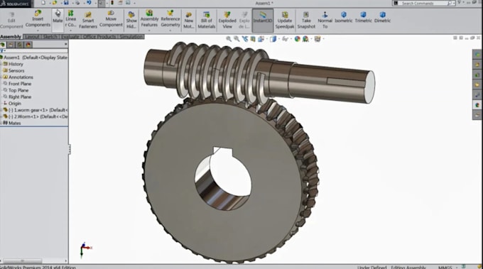 Make 2d drawings and 3d models in fusion 360 and solidworks by Mech ...