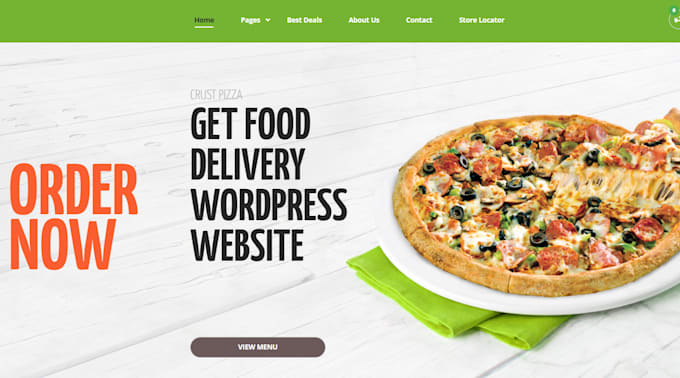 Create fast food website or pizza delivery website for you by Kanwalnaz2019 | Fiverr