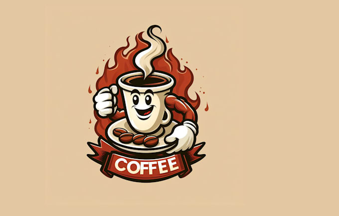 Make your imagination in a creation coffee logo in one day for you