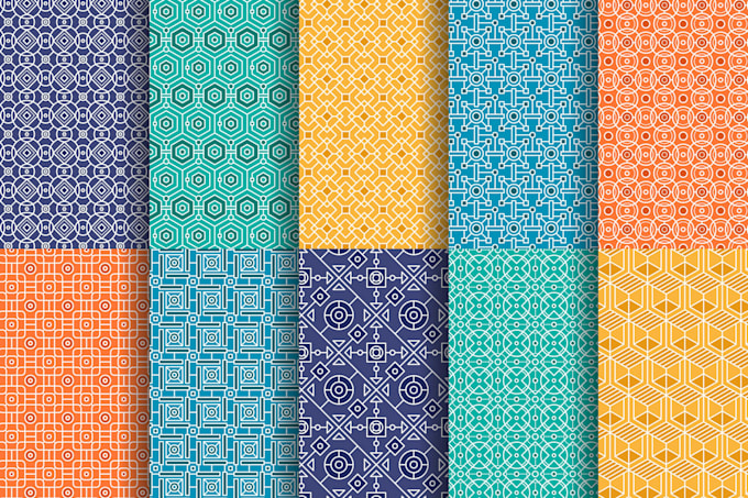 Make monogram seamless textile and clothing pattern design by ...