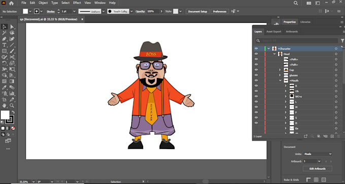 Design and rig adobe character animator puppet for twitch gaming by Digi_zesh | Fiverr