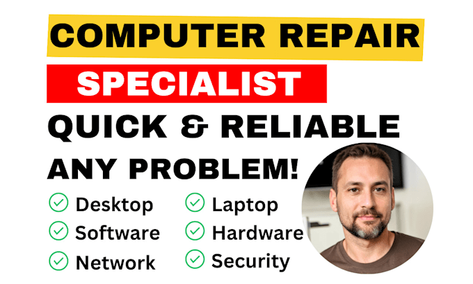 Repair, fix your windows pc, computer, laptop remotely by Network_tech ...