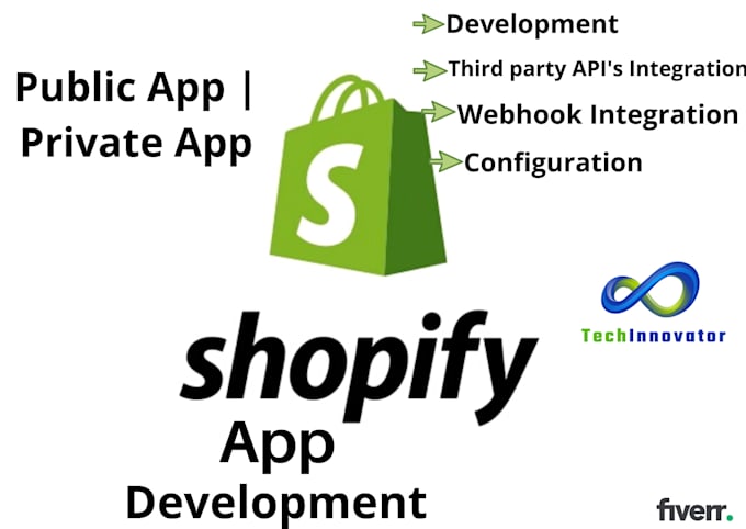 Shopify app developer, private and public app, 3rd party api integration by Techinnovative1 | Fiverr