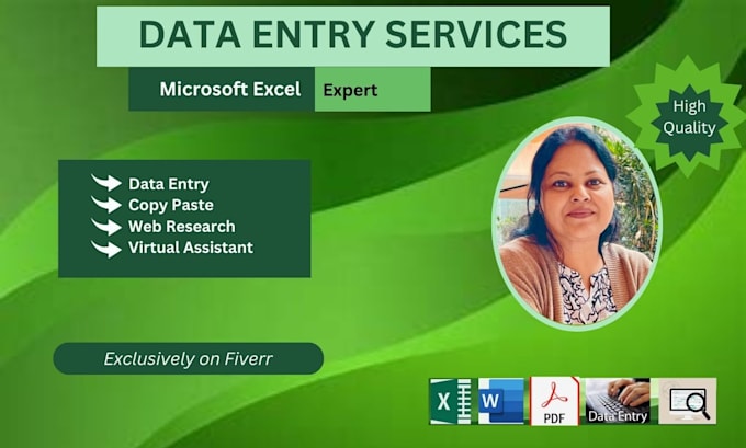 Do Excel Data Entry Web Scraping File Conversion And Copy Paste Work