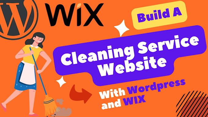 Build a responsive cleaning services website with wix and wordpress by ...