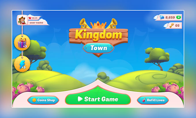 Kingdom town game design by Amitramani22 | Fiverr