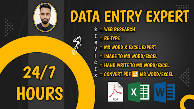 Do Professional Ms Word Excel Data Entry Work And Web Research By Cad2draft Fiverr