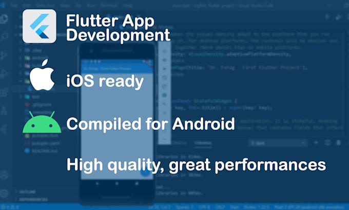 Create an android app with flutter by Crtcnt | Fiverr
