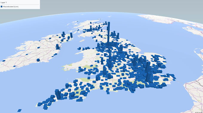 Create a 3d map of data on excel by Kanza456 | Fiverr