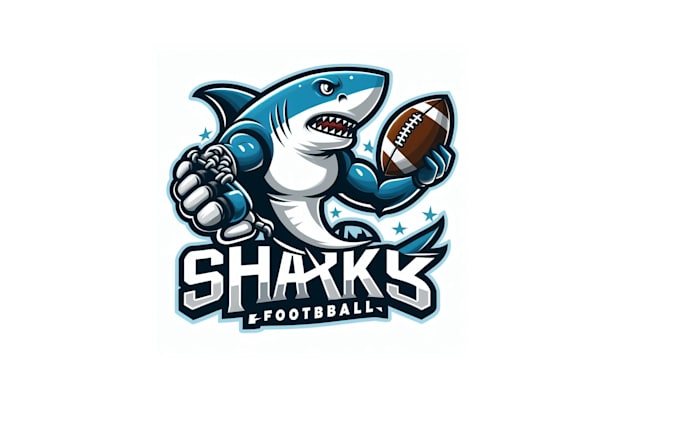 Design shark football sport mascot logo by Quyer_lak | Fiverr