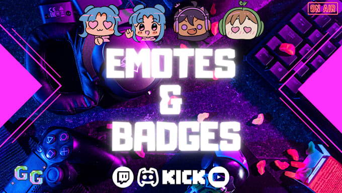 Create exclusive emojis for your twitch, discord,kick by Dsgnayb | Fiverr