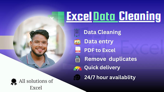Do excel data cleaning, pdf to excel, entry, formatting by Sachin_k03 | Fiverr
