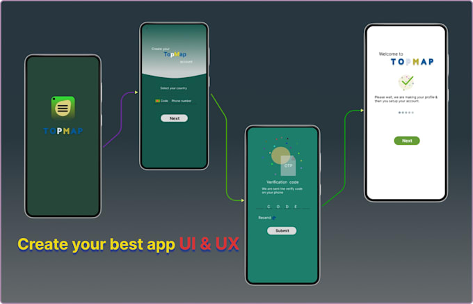 Provide the mobile app ui and ux by Mdshiponsheikh | Fiverr
