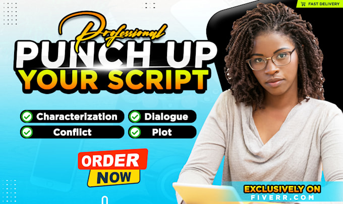 Punch up the dialogue in your script by Matthewg42 | Fiverr