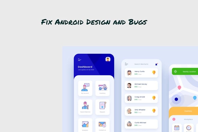 Provide a consultation and bug fixing of the android native app