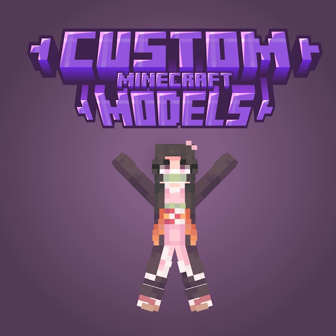 Create a custom minecraft 3d model on blockbench by Andrfernande856 | Fiverr