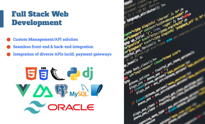 Build a full stack web app, management system or api service by ... Build a full stack web app, management system or api service by ...
