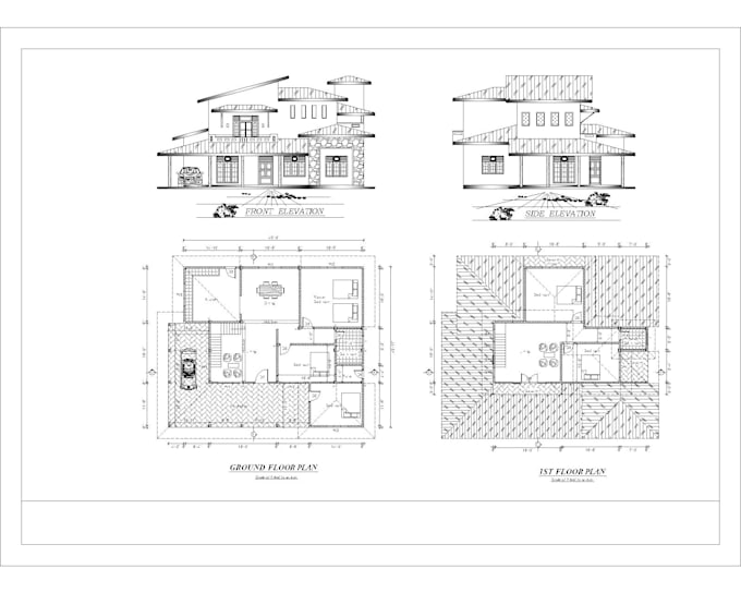 Design your floor plan, elevation, section, site plan by Srihomeplan ...
