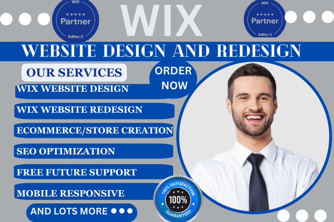 Do a professional wix website design wix website redesign and wix ...