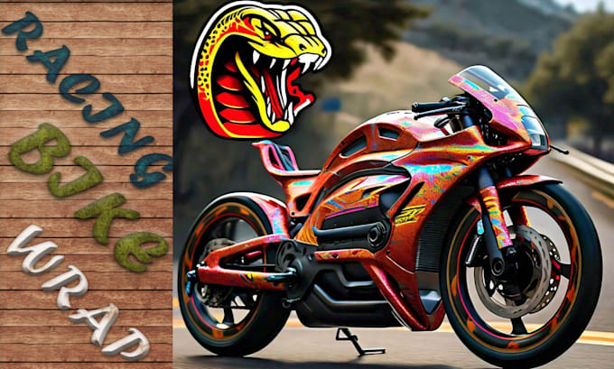 Design professional and eye catching custom racing motorcycle wrap ...