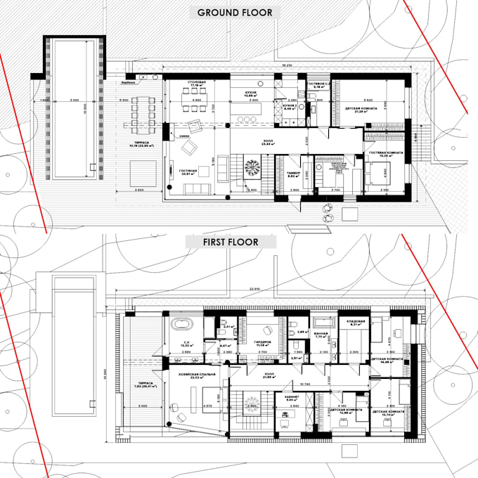 Architect, draftsman for house plans, 2d floor plan blueprints by ...